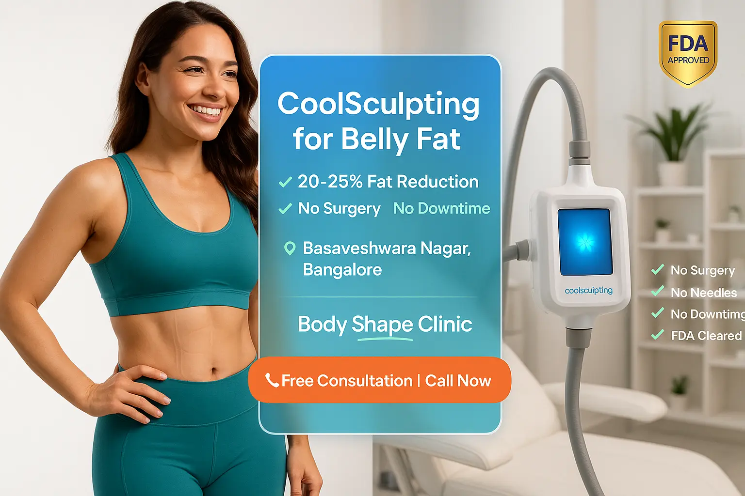 CoolSculpting for Belly Fat in Bangalore | Safe Fat Reduction – Body Shape